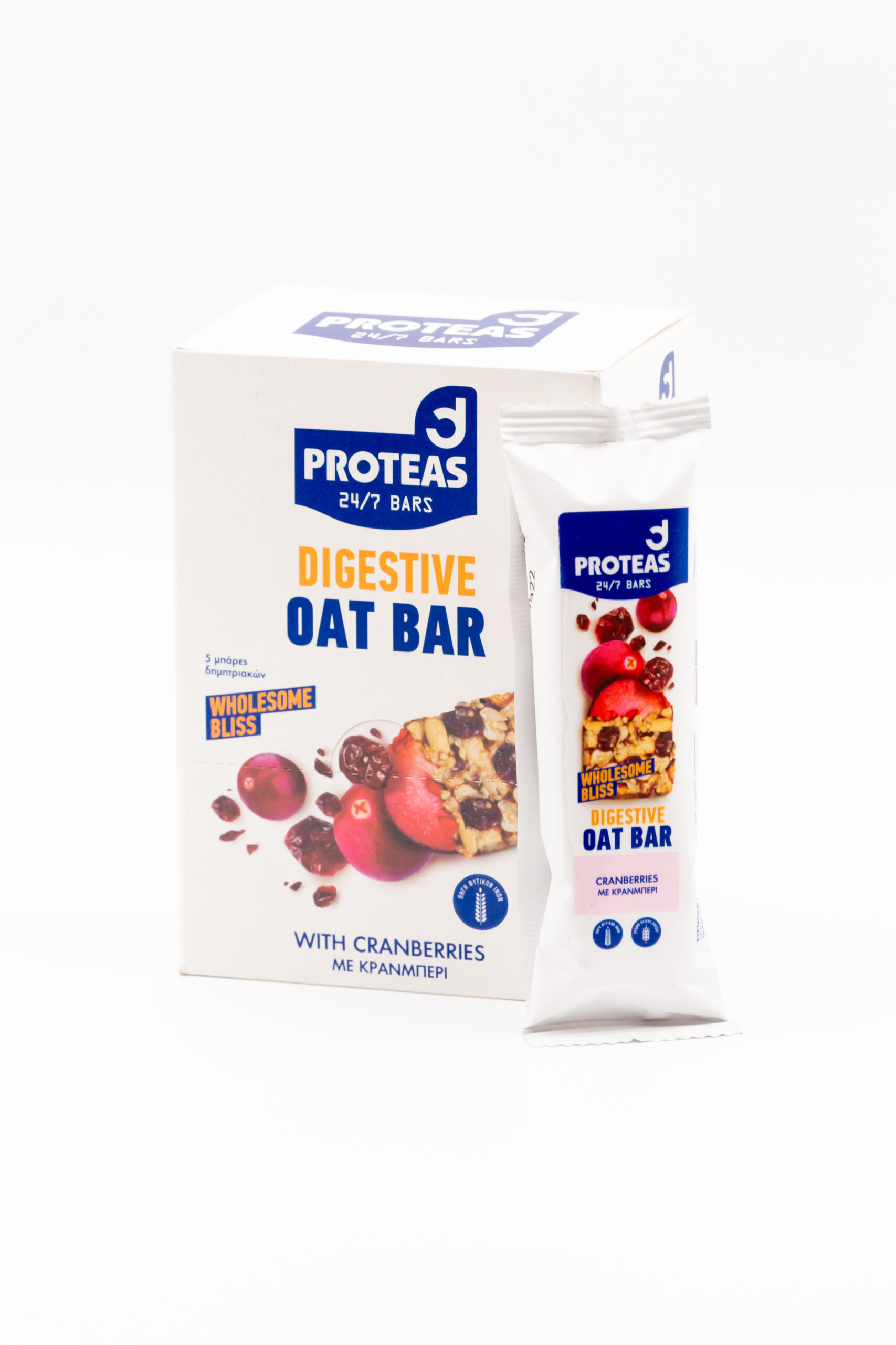 DIGESTIVE OAT BAR WITH CRANBERRIES - Proteas Bars